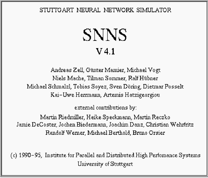 Stuttgart Neural Network Simulator | Linux Journal