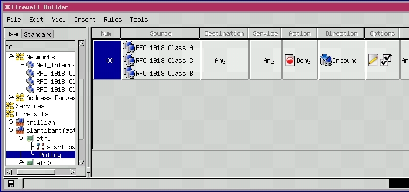 Using Firewall Builder, Part II | Linux Journal
