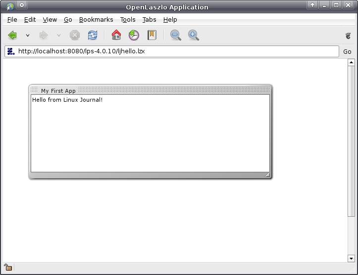 Introducing OpenLaszlo 4 | Linux Journal